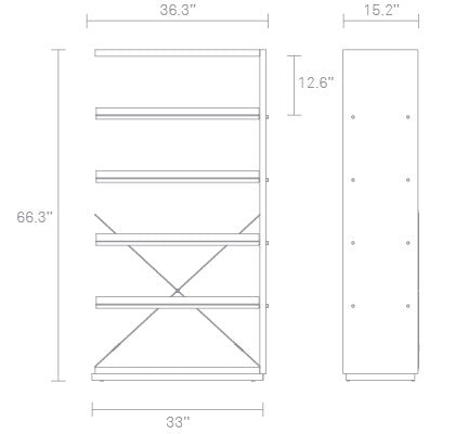 D3 Bookcase Add-On Unit – A Modern Space - Modern Furniture & Lighting ...